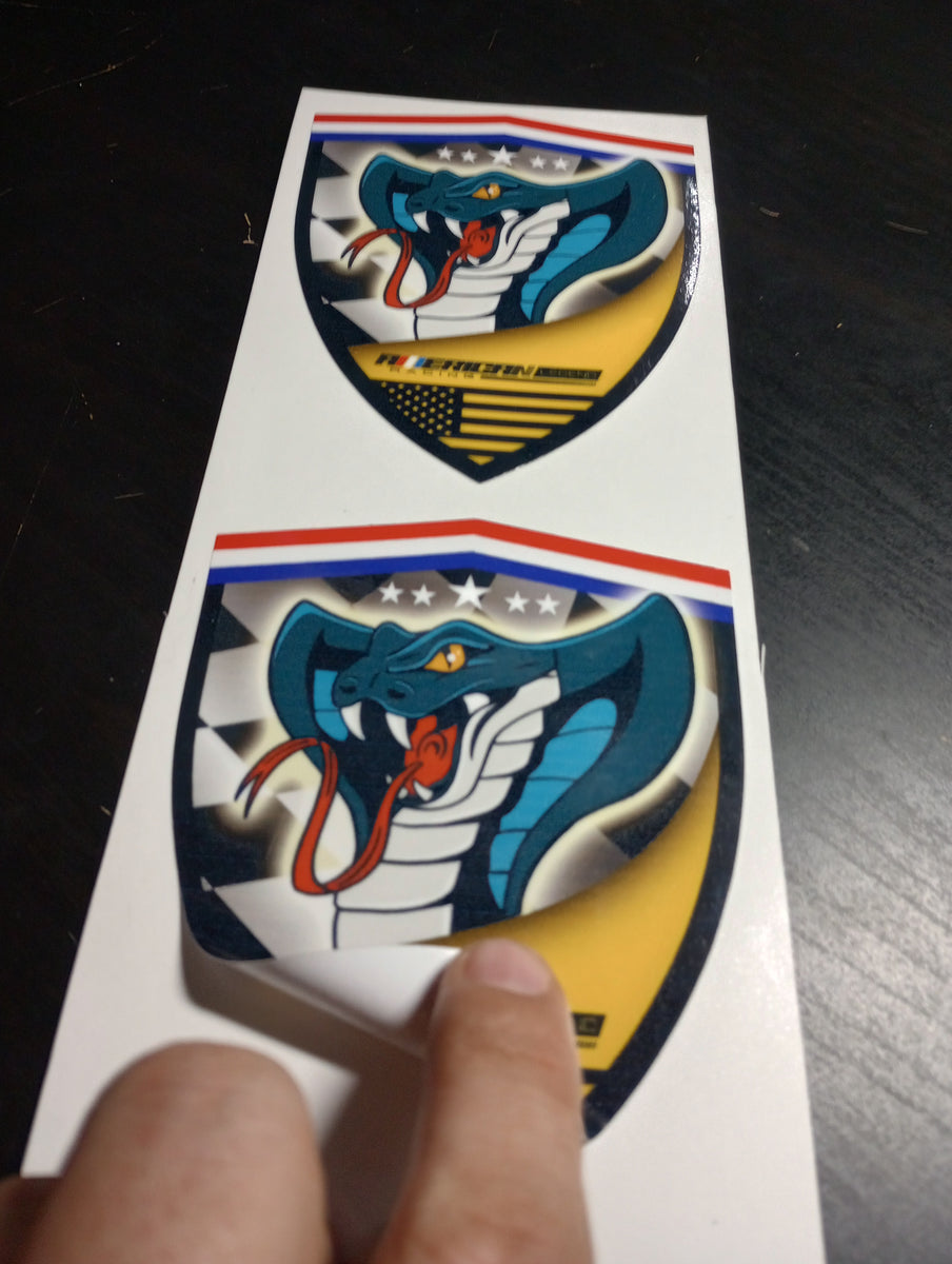 Shelby Cobra RACING side door emblem decal sticker – Octo Lab Stickers