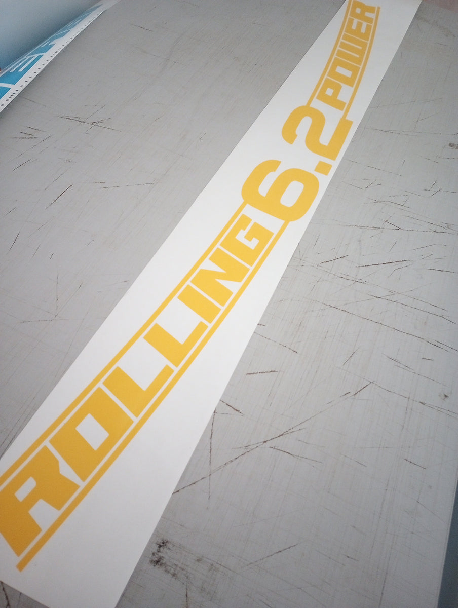 Chevrolet Camaro Racing windshield decal sticker ROLLING 6.2 POWER ...