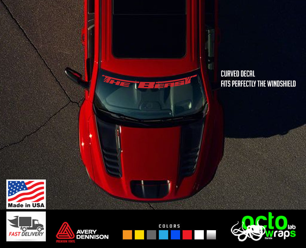 Ford F150 windshield decal sticker THE BEAST – Octo Lab Stickers