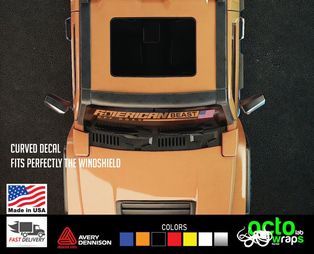 HUMMER H2 H3 Off Road windshield decal sticker AMERICAN BEAST – Octo ...