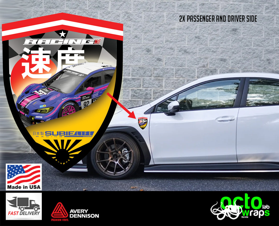 Subaru Impreza WRX SUBIE RACING side door decal sticker emblem – Octo ...