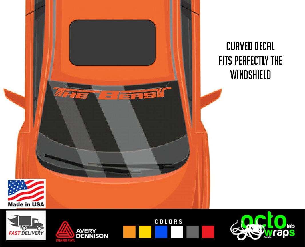Subaru WRX THE BEAST windshield decal sticker – Octo Lab Stickers