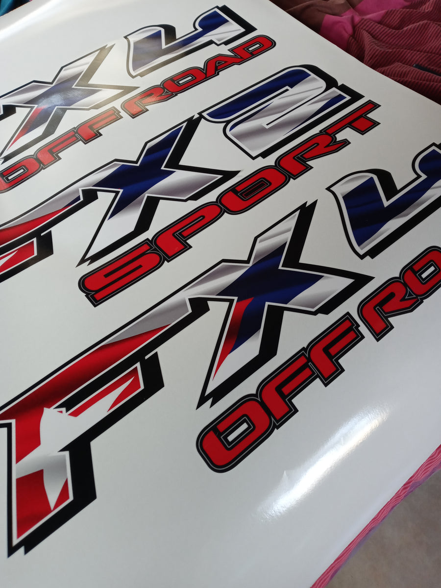 Ford F150 F250 F350 Fx4 FX2 2X sides decal stickers – Octo Lab Stickers