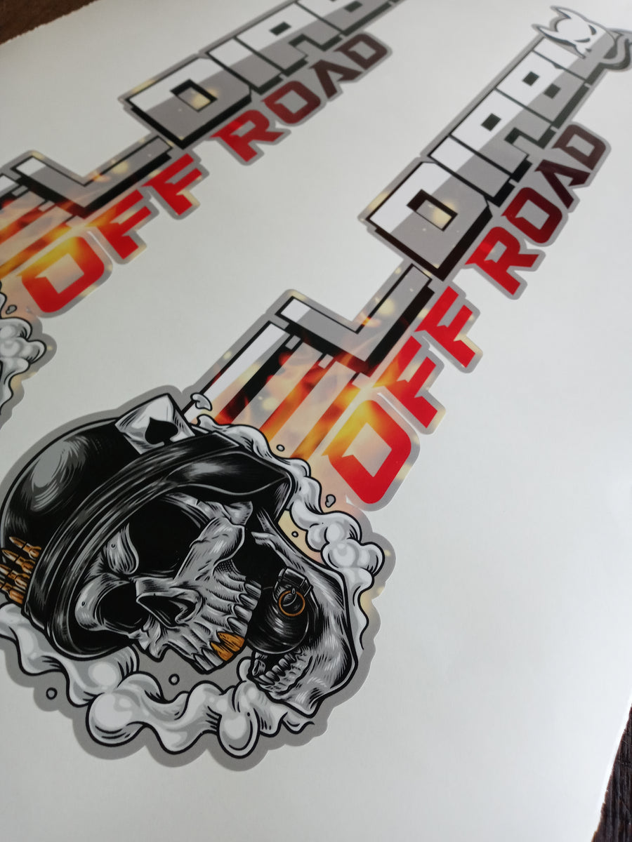 Chevrolet Silverado EL DIABLO OFF ROAD sides decal stickers – Octo Lab ...