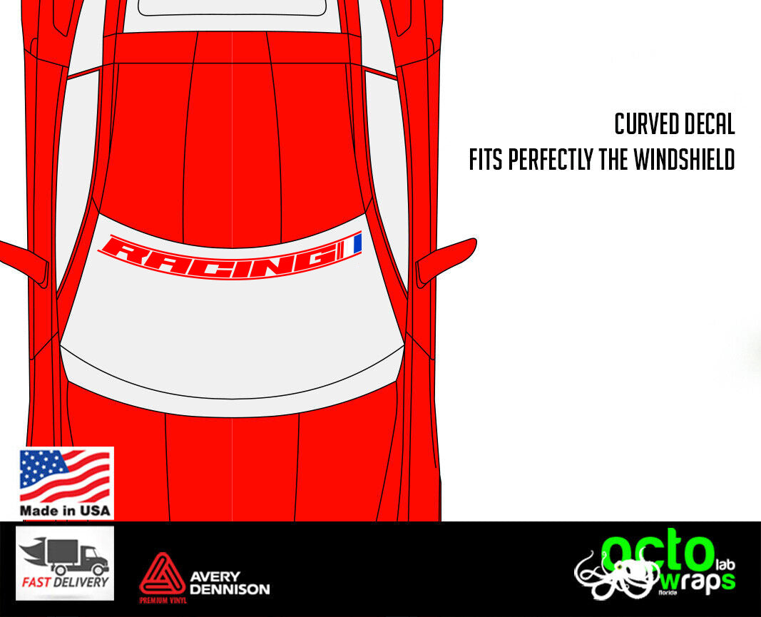 Chevrolet Camaro Racing windshield decal sticker RACING – Octo Lab Stickers