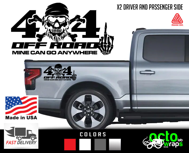Ford F150 4X4 SKULL EDITION 2X sides decal stickers – Octo Lab Stickers