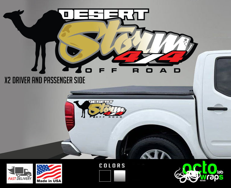Nissan DESERT DESERT STORM 4X4 OFF ROAD sides decal stickers – Octo Lab ...