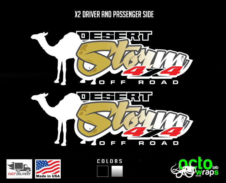 Nissan DESERT DESERT STORM 4X4 OFF ROAD sides decal stickers – Octo Lab ...