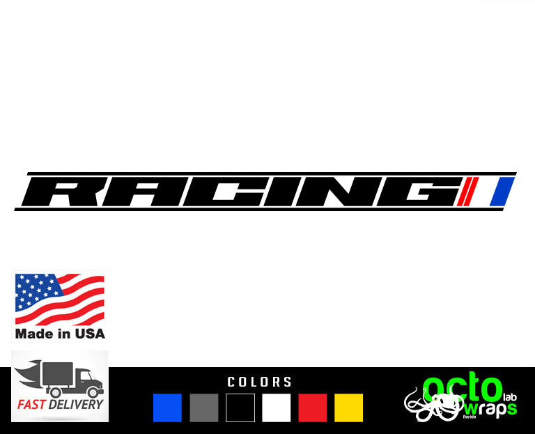 Ford Mustang Racing windshield decal sticker RACING – Octo Lab Stickers