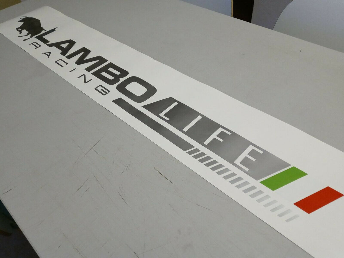 Lamborghini LAMBO LIFE windshield decal sticker – Octo Lab Stickers